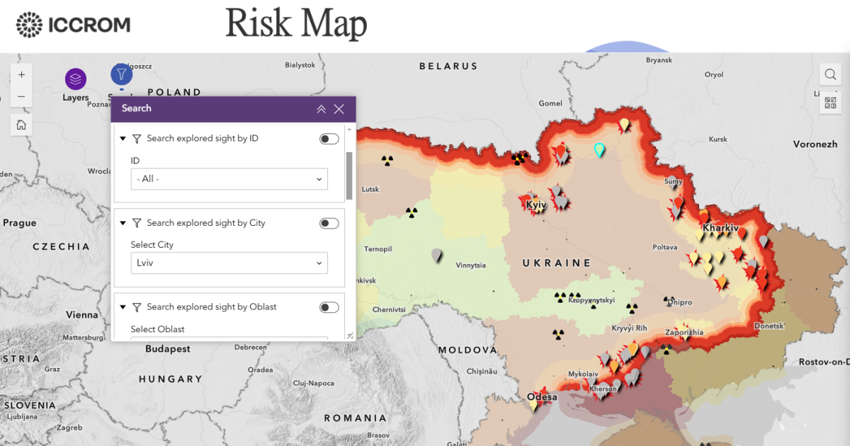 ICCROM Launches GIS-Based Risk Map for Protecting Ukraine's Cultural Heritage | ICCROM
